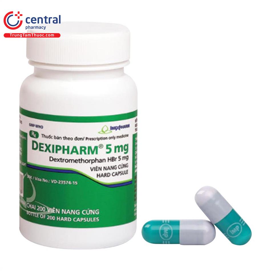 Thuốc Dexipharm 5mg điều trị ho mạn tính không có đờm, ho do cảm lạnh