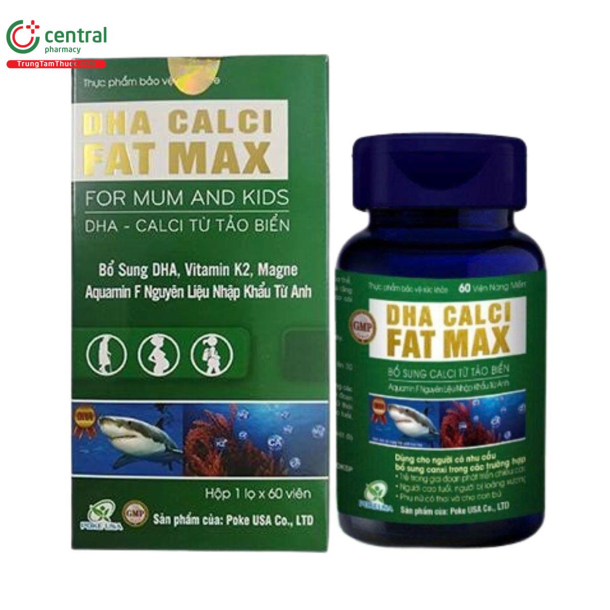DHA Calci Fat Max - Giúp xương chắc khỏe, hỗ trợ phát triển chiều cao