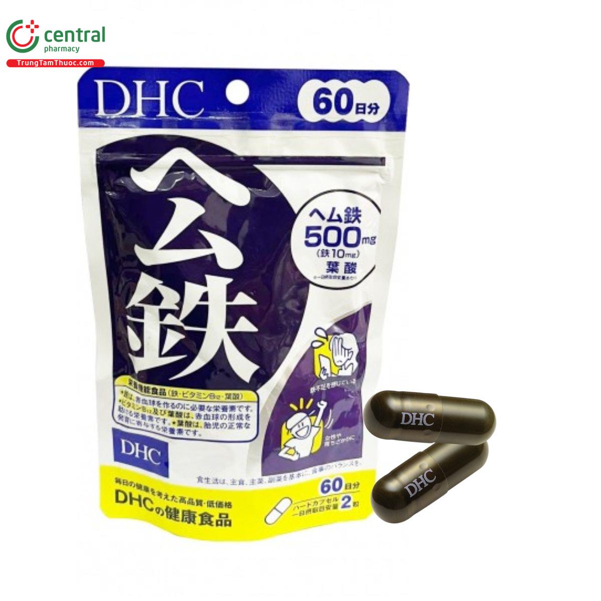 Thuốc DHC Heme Iron Nhật Bản - Bổ sung sất, acid folic cho cơ thể
