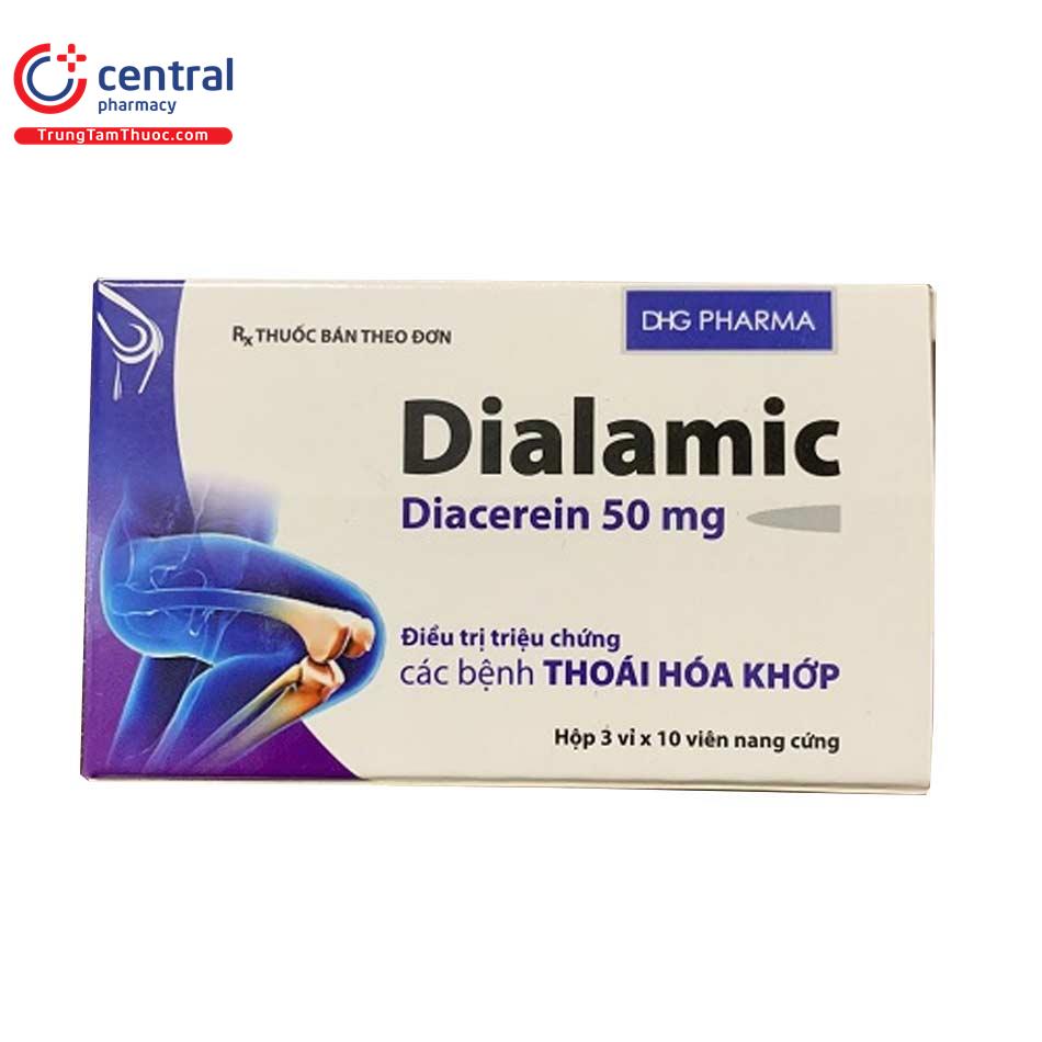 [CHÍNH HÃNG] Thuốc Dialamic 50mg điều trị thoái hóa khớp hông, gối