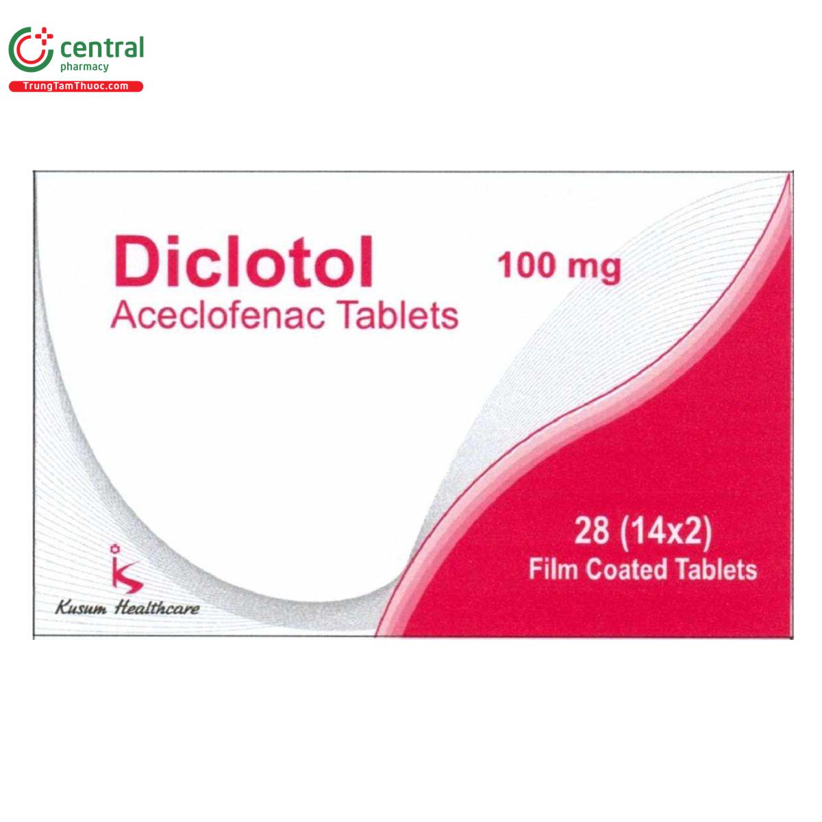 Thuốc Diclotol 100mg giảm cơn đau, kháng viêm trong bệnh lý xương khớp
