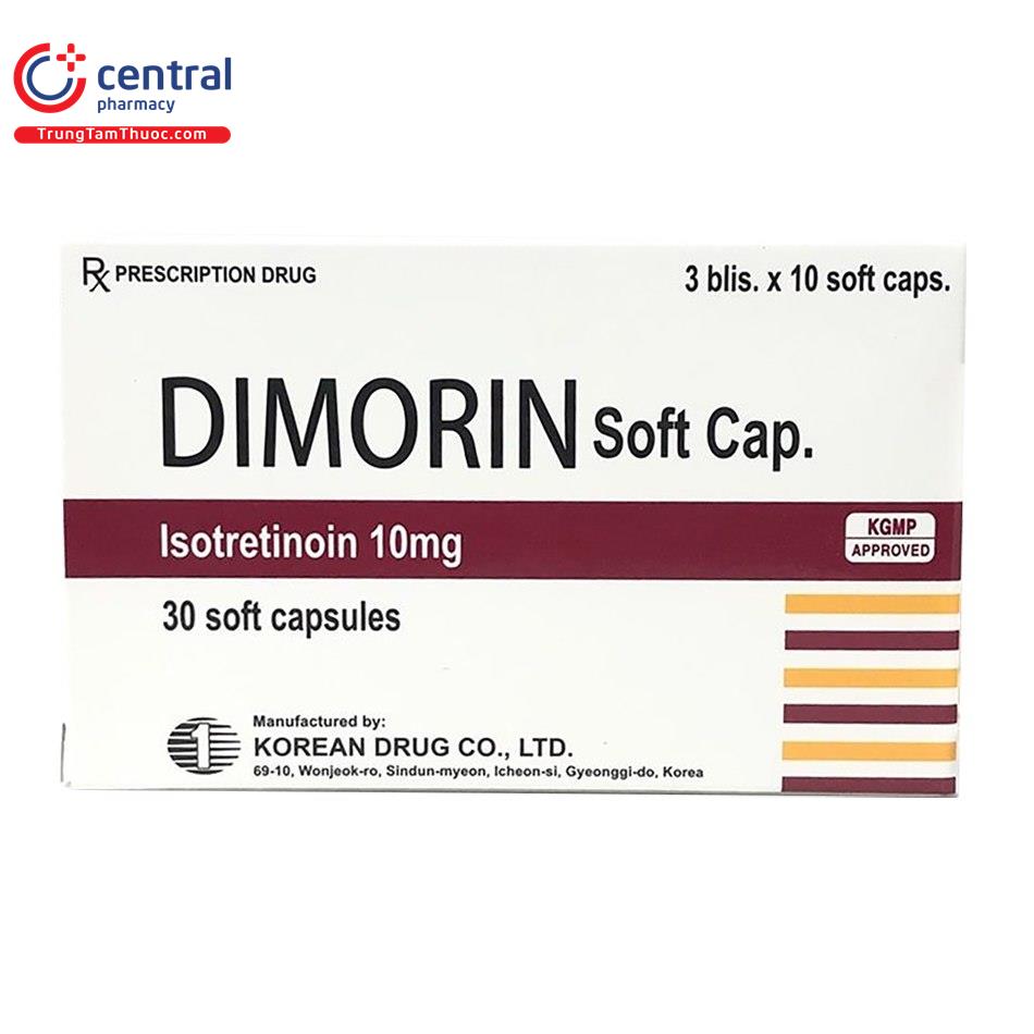 Thuốc Dimorin Soft Cap: tác dụng, liều dùng và lưu ý.
