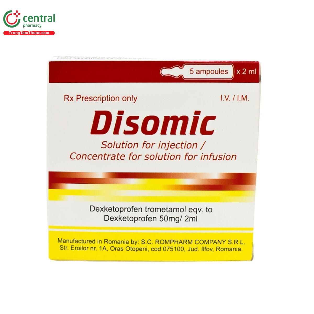 Thuốc Disomic 50mg/2ml - giảm đau, hạ sốt, chống viêm