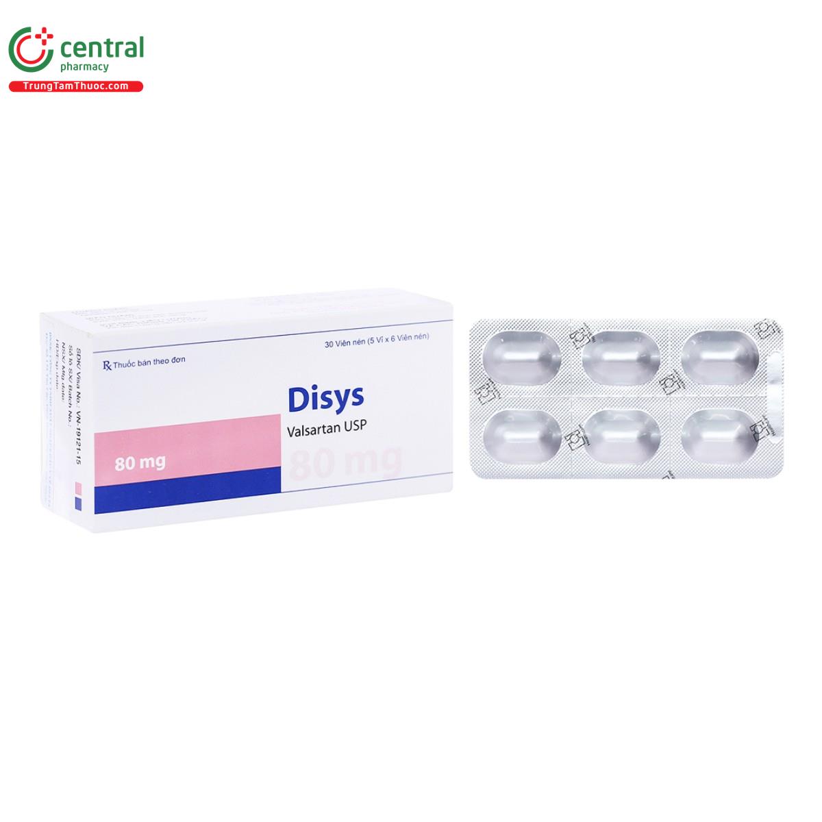 Thuốc Disys 80mg - Điều trị bệnh lý tăng huyết áp và suy tim