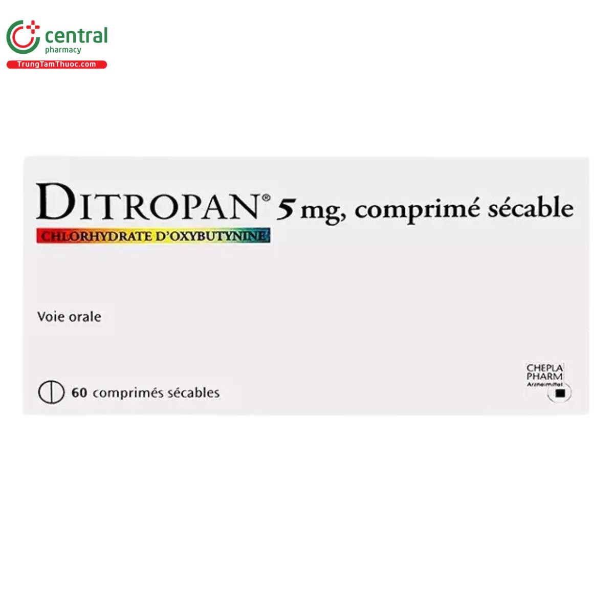 Thuốc Ditropan 5mg Chepla Pharm điều trị đái dầm giá bao nhiêu?