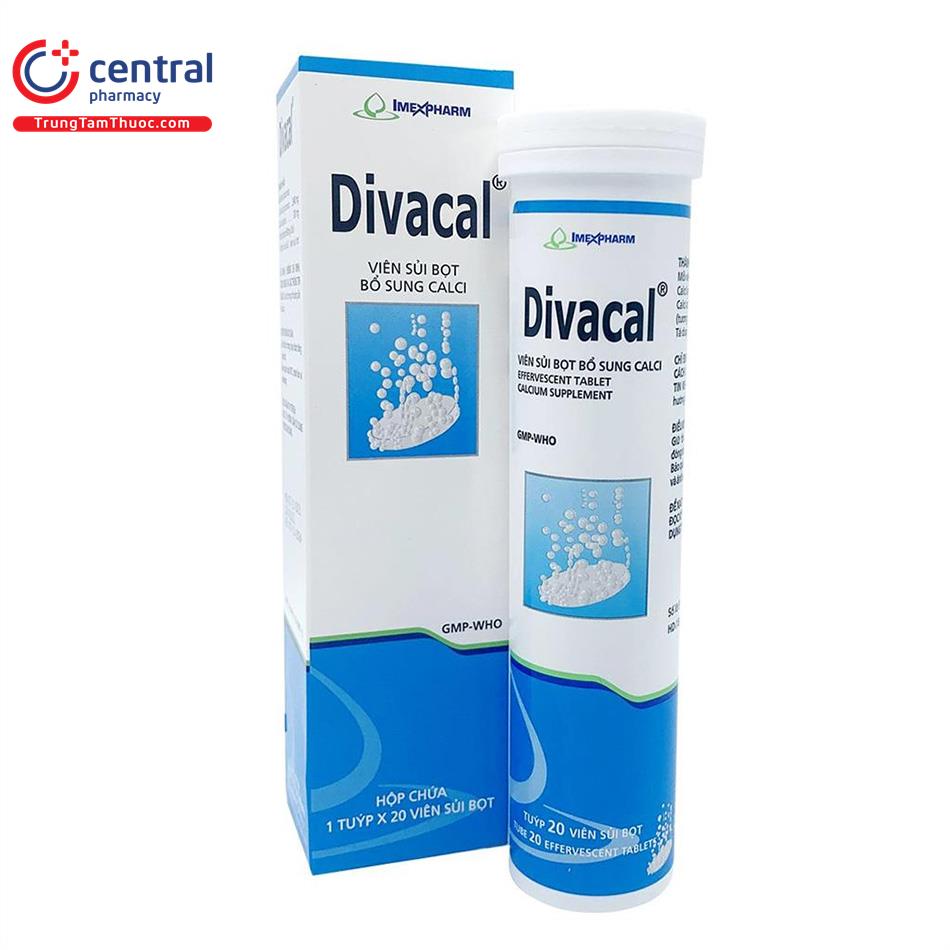 Thuốc Divacal điều trị loãng xương, dùng cho người nhu cầu calci cao