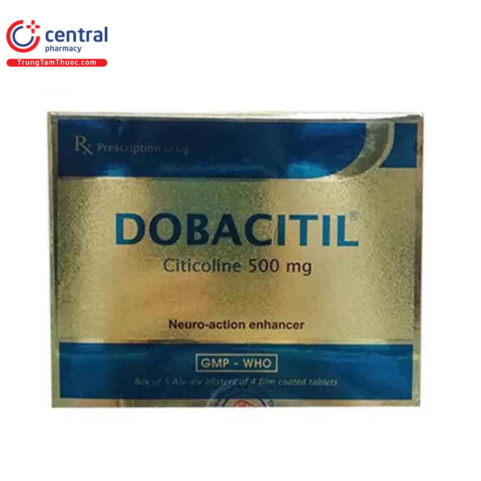 [CHÍNH HÃNG] Thuốc Dobacitil 500mg: phục hồi ý thức sau chấn thương