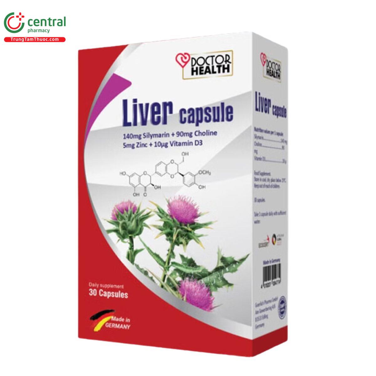 Thuốc Doctor Health Liver Capsule bảo vệ và tăng cường chức năng gan