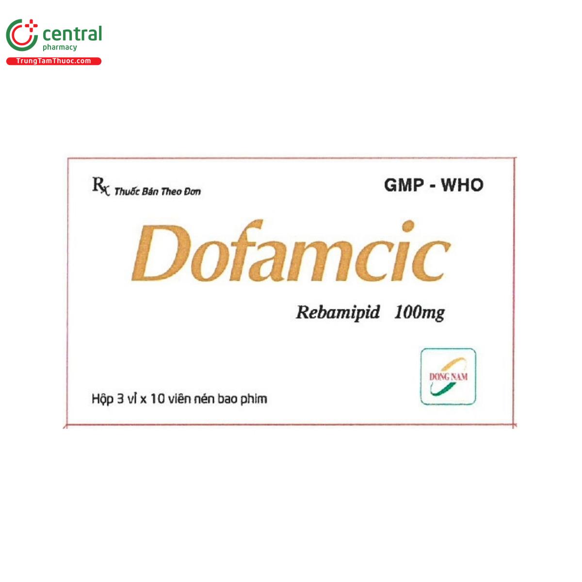 Thuốc Dofamcic 100mg - Điều trị loét và tổn thương niêm mạc dạ dày