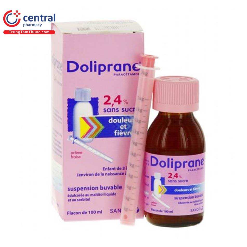 [CHÍNH HÃNG] Siro Doliprane 2,4% hạ sốt cho trẻ từ 3 đến 26kg
