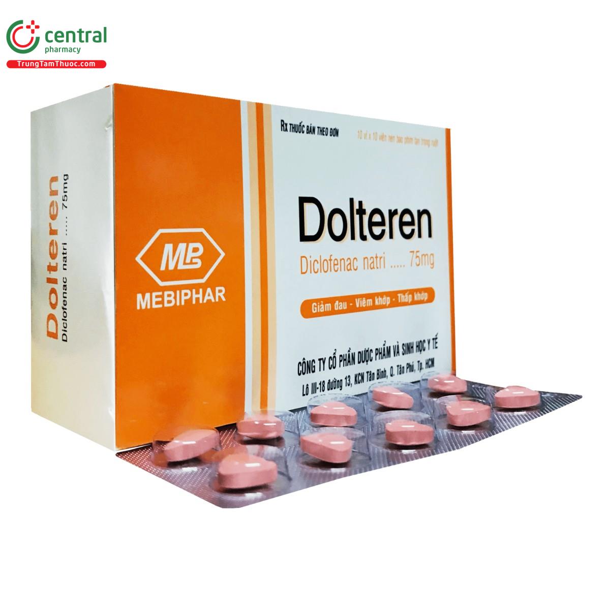 Thuốc Dolteren 75mg điều trị viêm khớp mạn, thoái hóa khớp, thống kinh