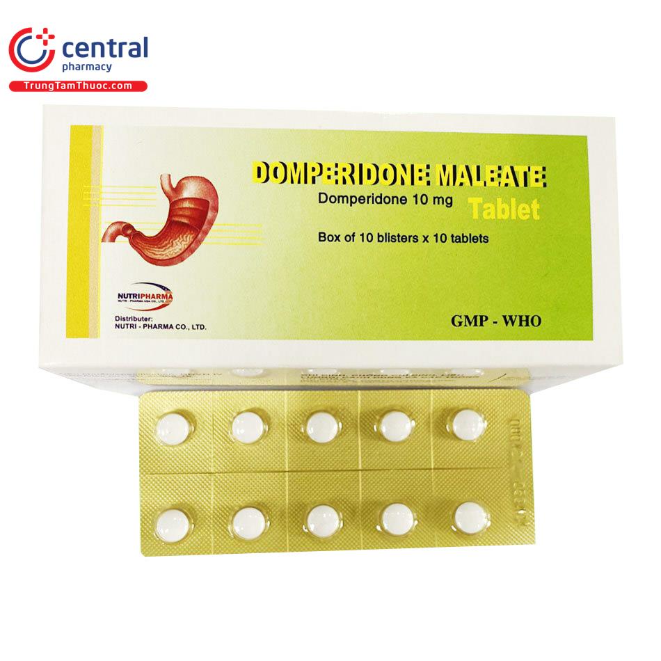 [CHÍNH HÃNG] Thuốc Domperidone Maleate 10mg Vidipha điều trị nôn