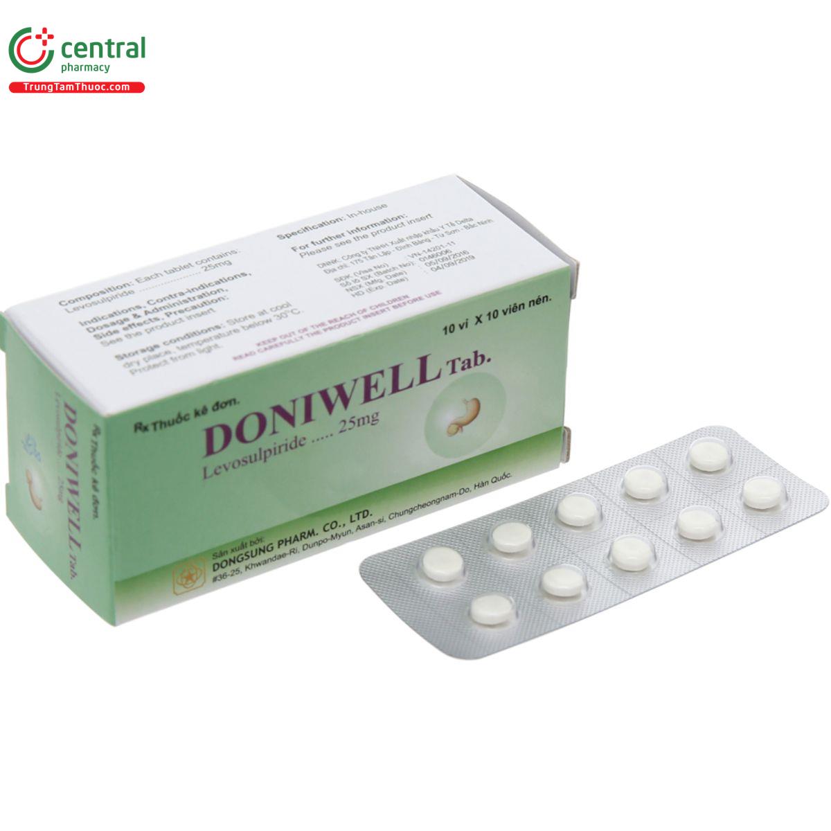 Thuốc Doniwell Tab 25mg - Điều trị chứng rối loạn tâm thần phân liệt