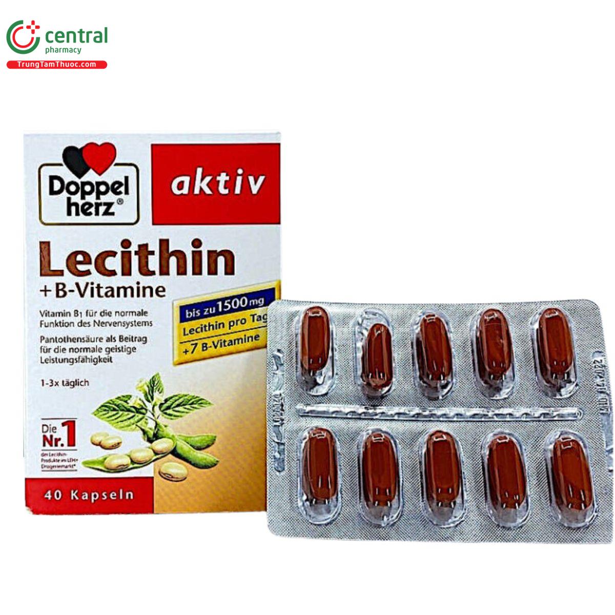 Thuốc Doppelherz Lecithin + Vitamin B - Giúp tăng cường sức khỏe