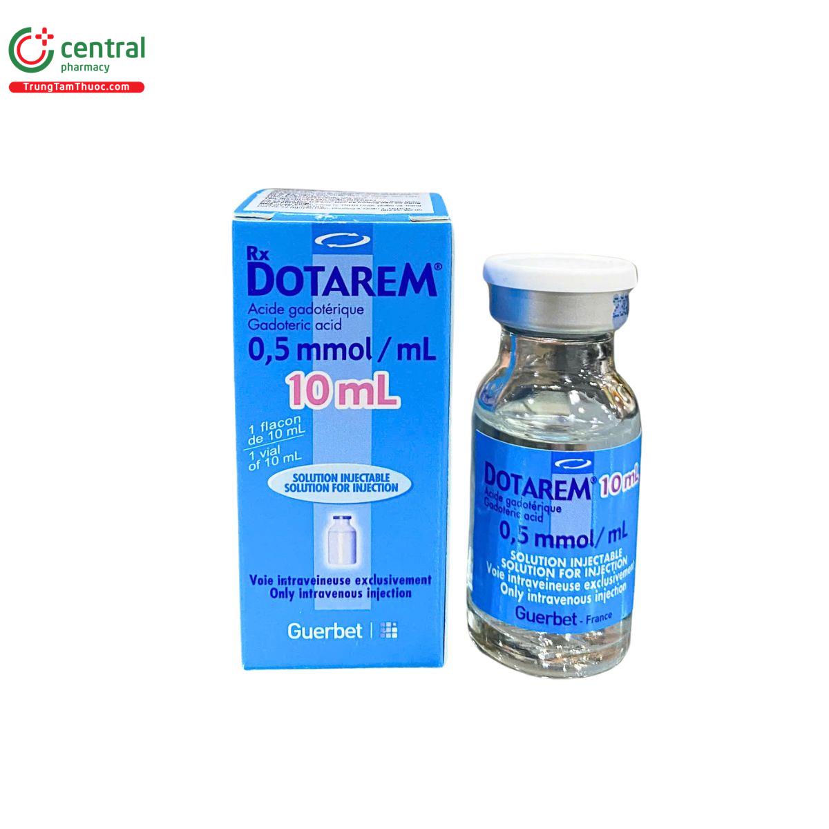 Thuốc Dotarem 0,5 mmol/ml 10ml dùng trong chụp cộng hưởng từ (MRI)