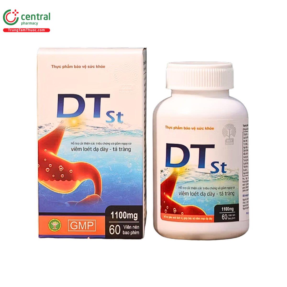 DTSt hỗ trợ hạn chế acid dịch vị, góp phần bảo vệ niêm mạc dạ dày