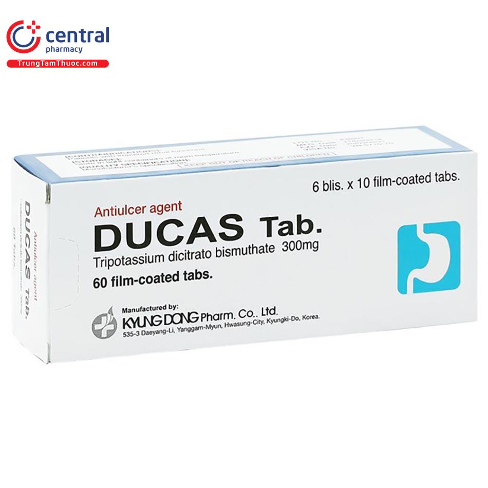 [CHÍNH HÃNG] Thuốc Ducas Tab. điều trị loét dạ dày - tá tràng