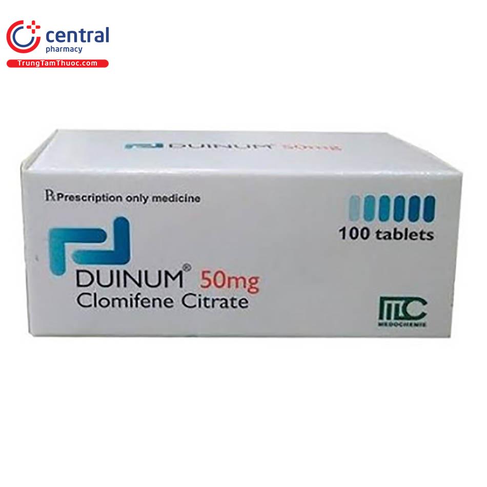 Thuốc Duinum 50mg điều trị rối loạn chức năng buồng trứng