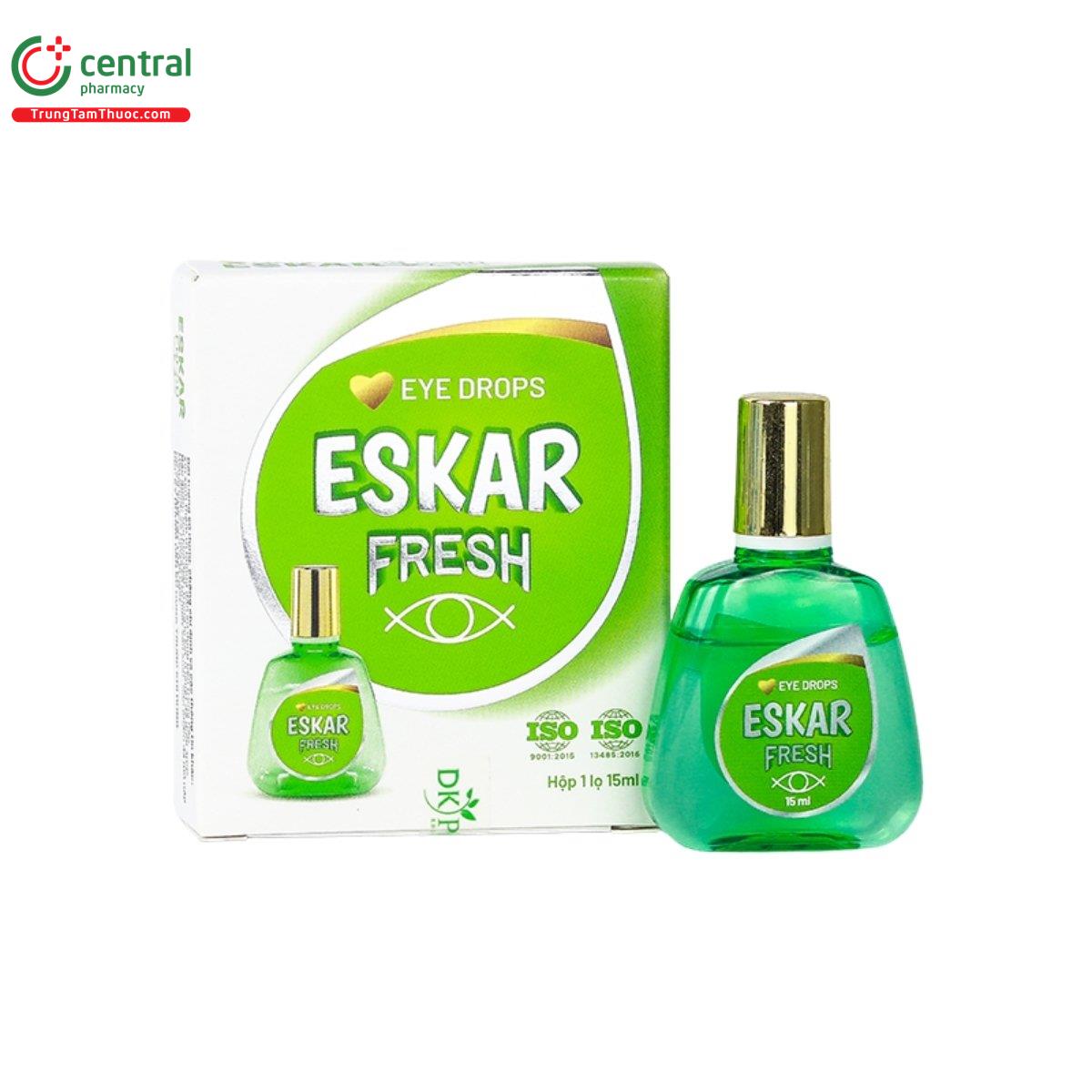 Dung dịch nhỏ mắt Eskar Fresh 15ml - Cải thiện khô mỏi, ngứa mắt