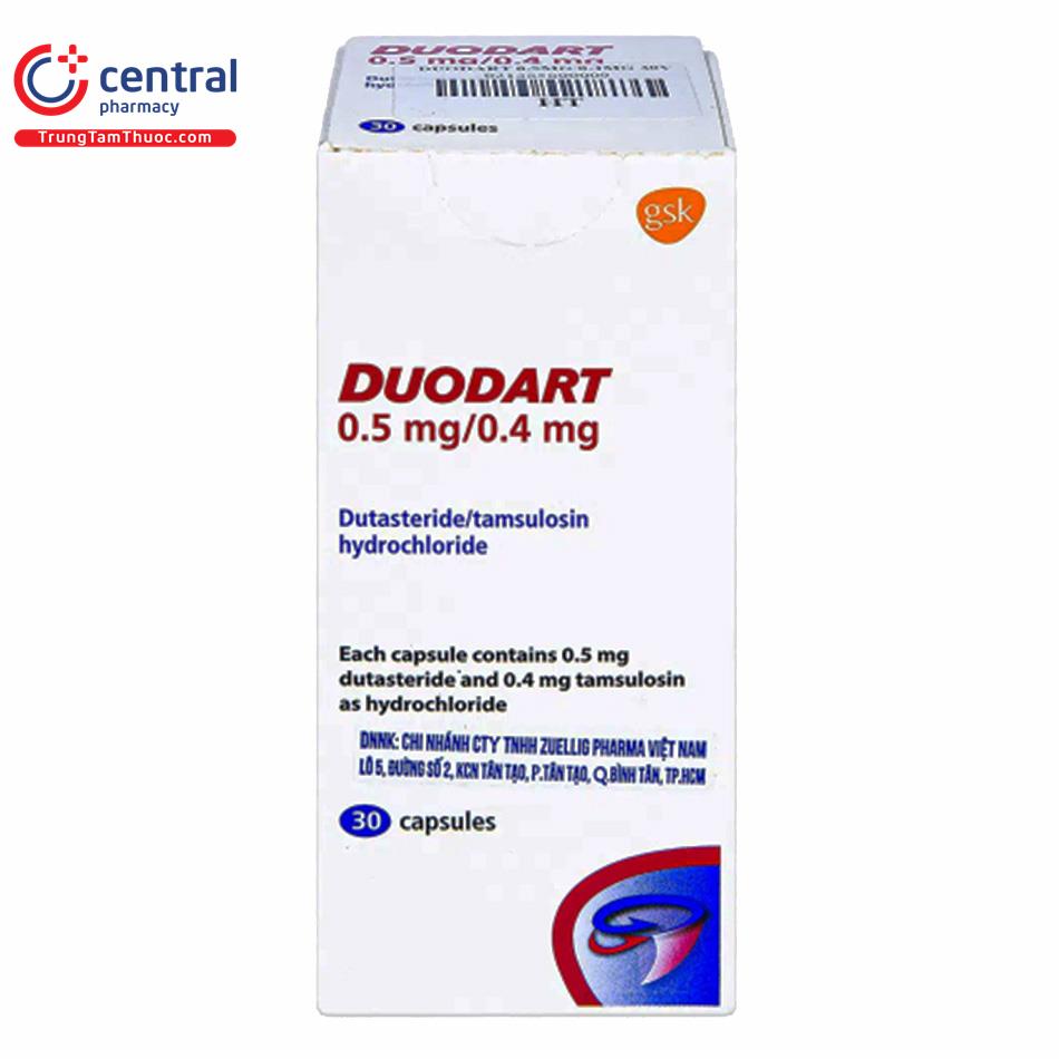 Thuốc Duodart 0.5 mg/0.4 mg - Điều trị bệnh phì đại tiền liệt tuyến