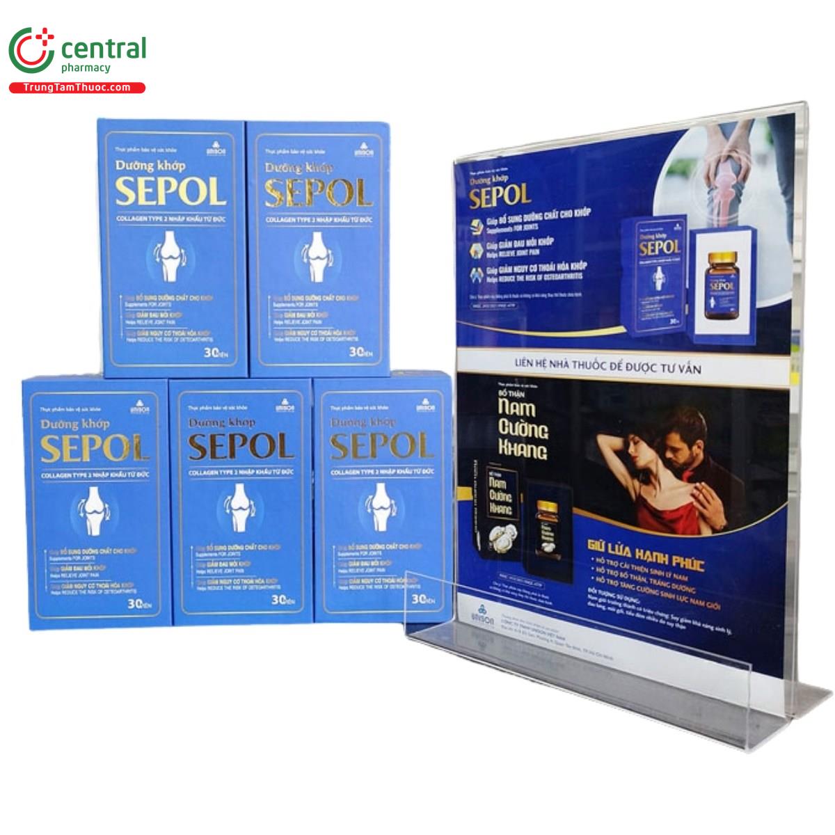 Dưỡng khớp Sepol - Công thức Đông Tây y kết hợp giúp làm trơn khớp