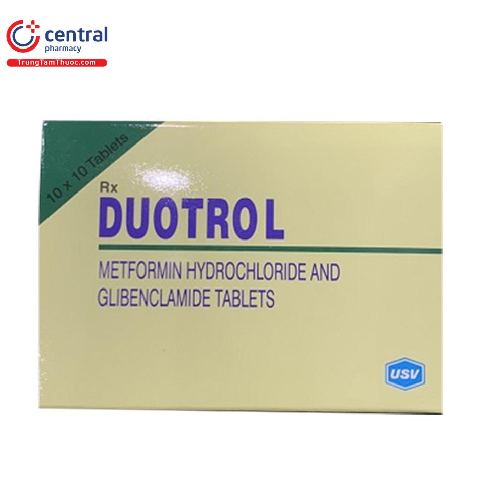 [CHÍNH HÃNG] Thuốc Duotrol 500mg/5mg điều trị tiểu đường type II