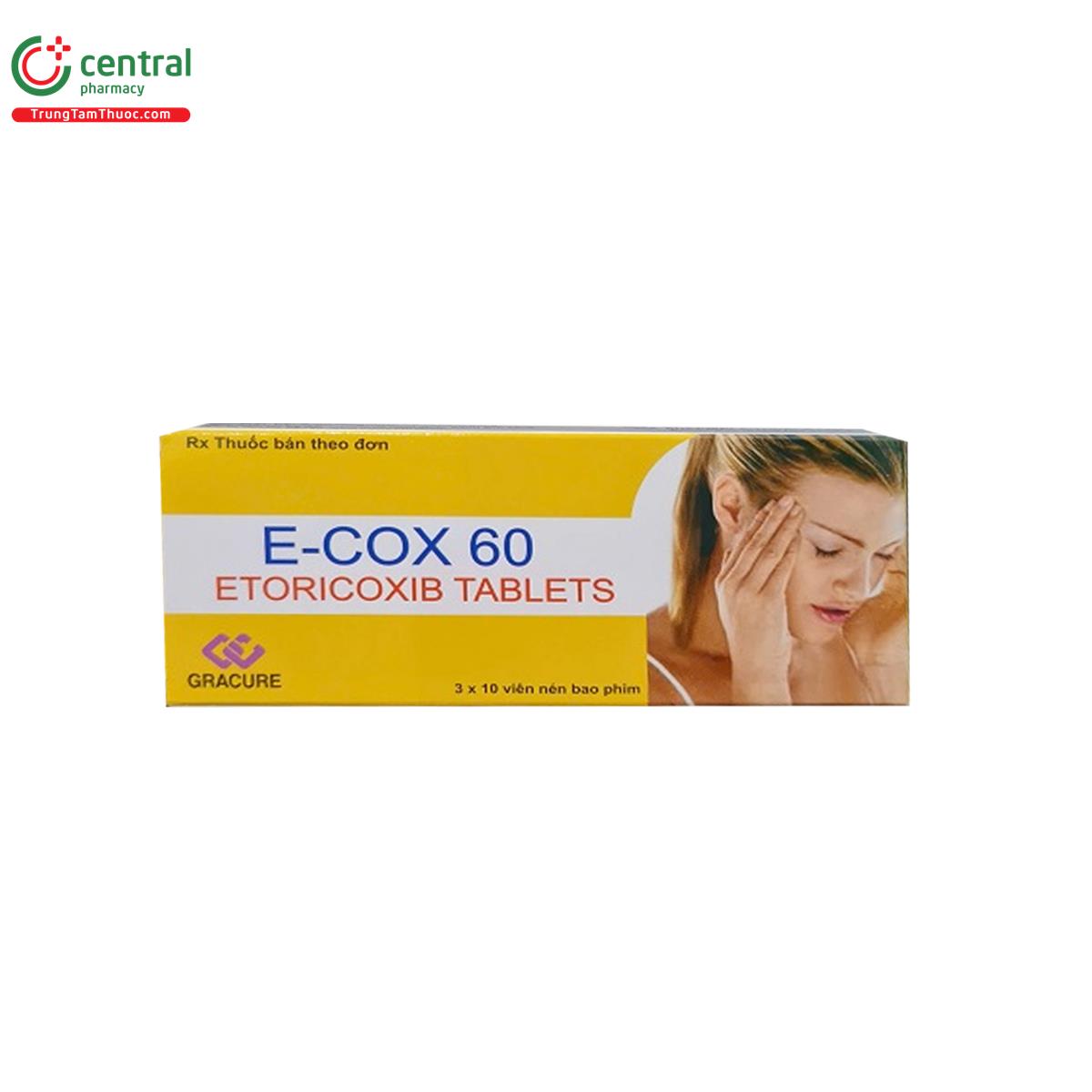 Thuốc E-Cox 60 - Giảm sưng, đau và điều trị viêm khớp dạng thấp