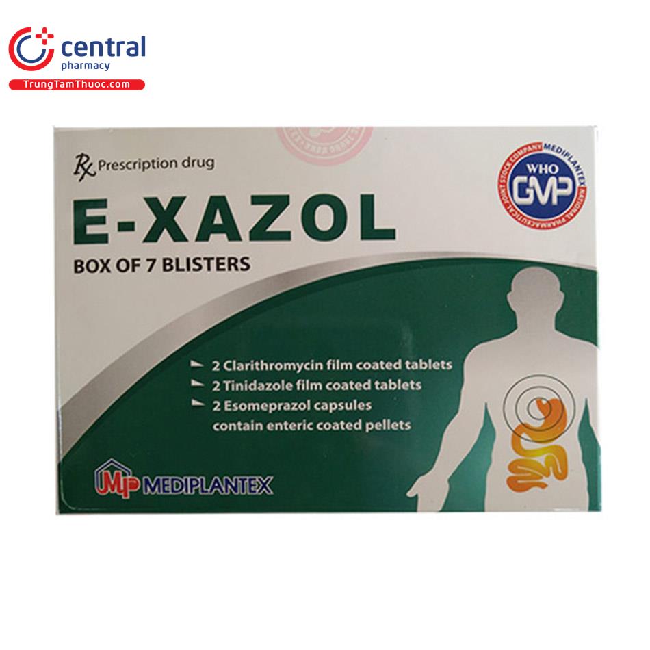 [CHÍNH HÃNG] Thuốc E-xazol điều trị diệt vi khuẩn H.pylori