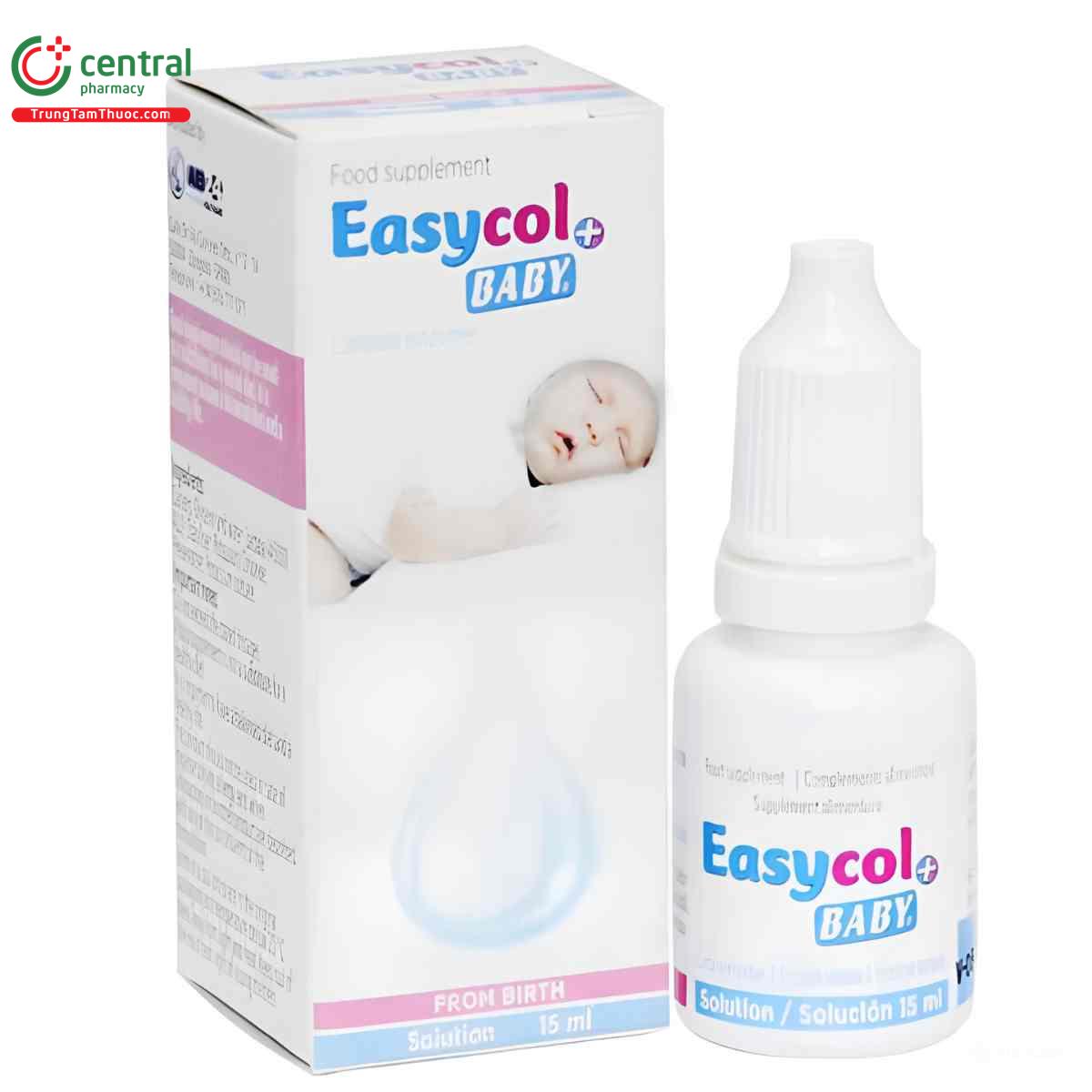 Thuốc Easycol Baby + bổ sung enzym Lactase ngoại sinh cho đường ruột