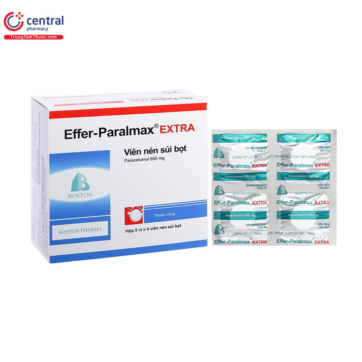 Thuốc Effer-Paralmax Extra 650mg - Điều trị hạ sốt, giảm đau