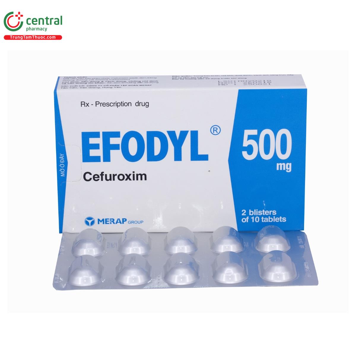 Thuốc Efodyl 500mg - Giải pháp điều trị viêm xoang cấp tính hiệu quả