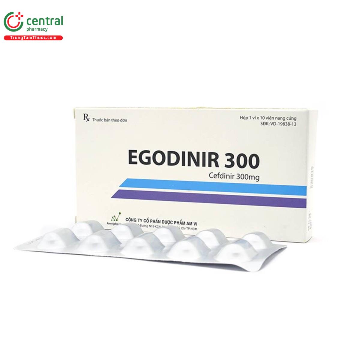Thuốc Egodinir 300: Điều trị nhiễm khuẩn từ nhẹ đến trung bình