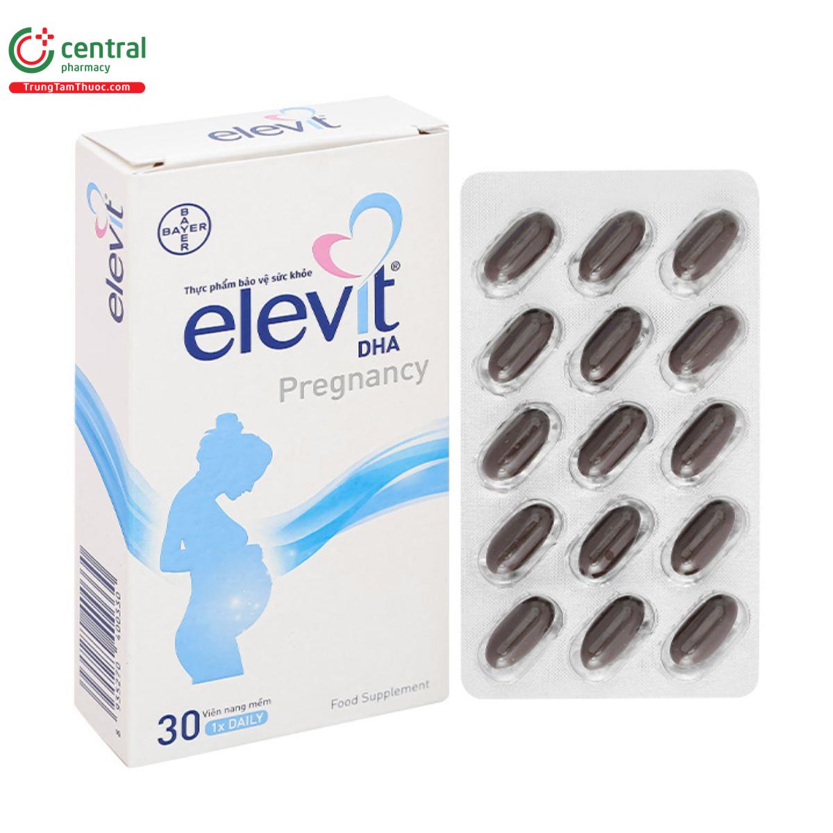 Thuốc Elevit DHA Pregnancy bổ sung DHA, acid folic, sắt và dưỡng chất