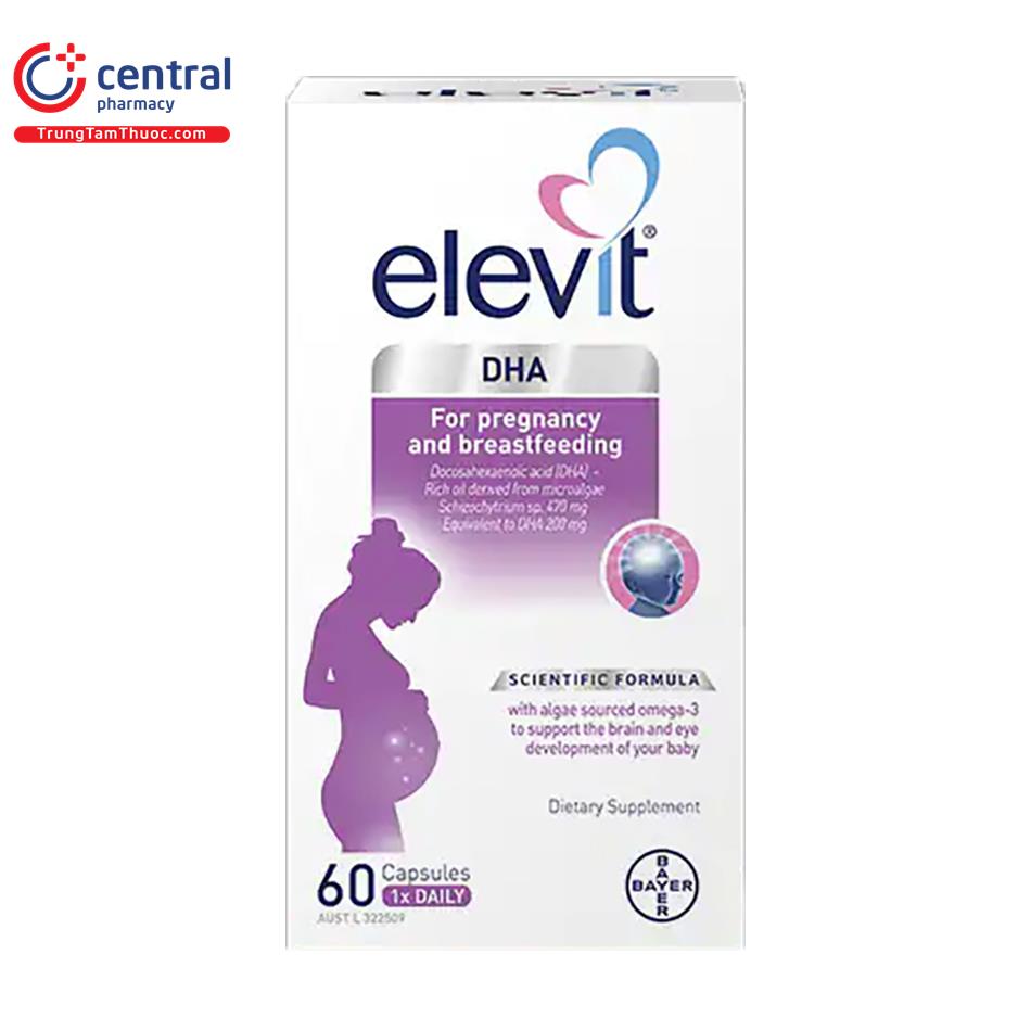 [CHÍNH HÃNG] Thuốc Elevit DHA-Bổ sung Omega 3 cho trẻ thông minh hơn