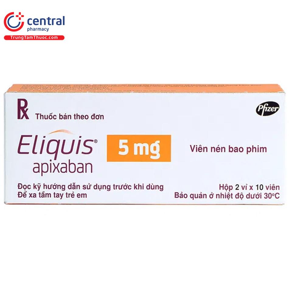 [CHÍNH HÃNG] Thuốc Eliquis 5mg của Mỹ (Apixaban) - Chống đông máu