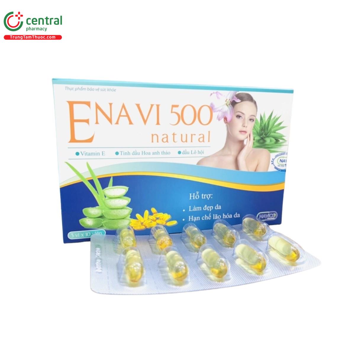 Thuốc Enavi 500 - Bổ sung Vitamin E giúp chống oxy hoá, lão hoá da