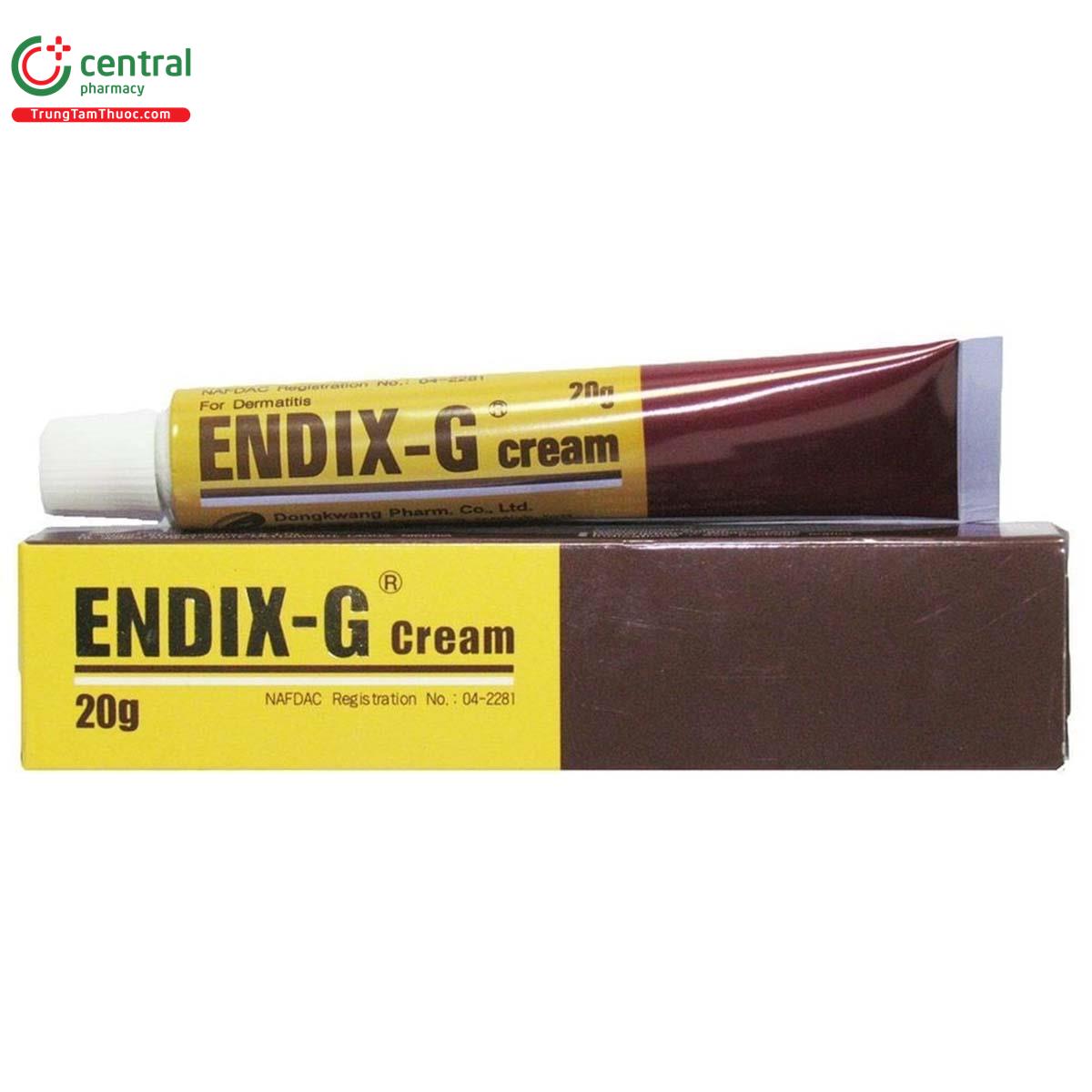 Thuốc Endix-G Cream 20g trị tại chỗ bệnh lang ben, trùng roi âm đạo, nấm da