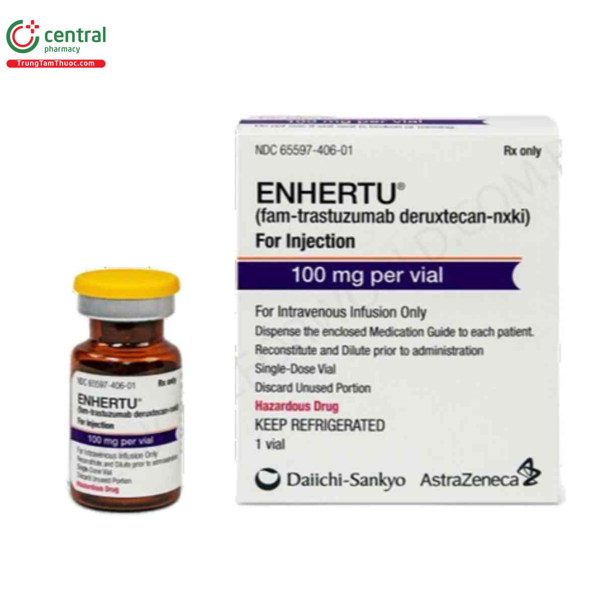 Thuốc Enhertu 100mg Trastuzumab Deruxtecan điều trị ung thư vú di căn