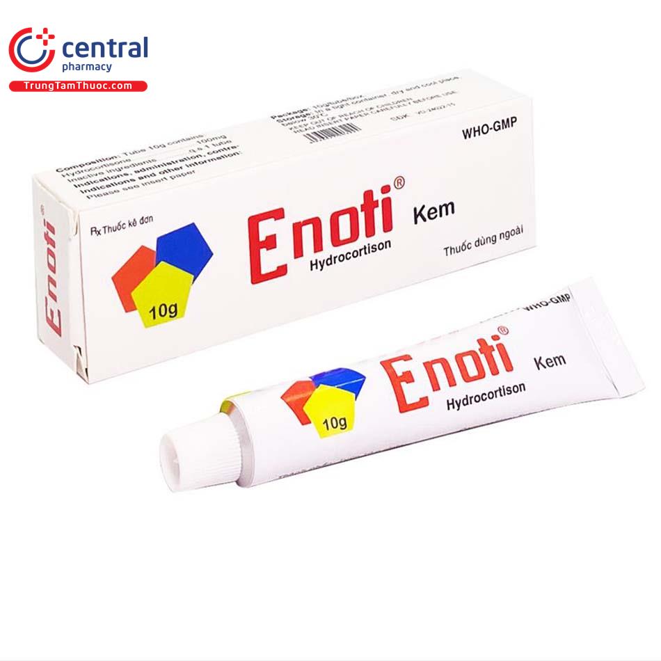 Thuốc Enoti 10g điều trị bệnh viêm da, eczema cấp và mạn tính