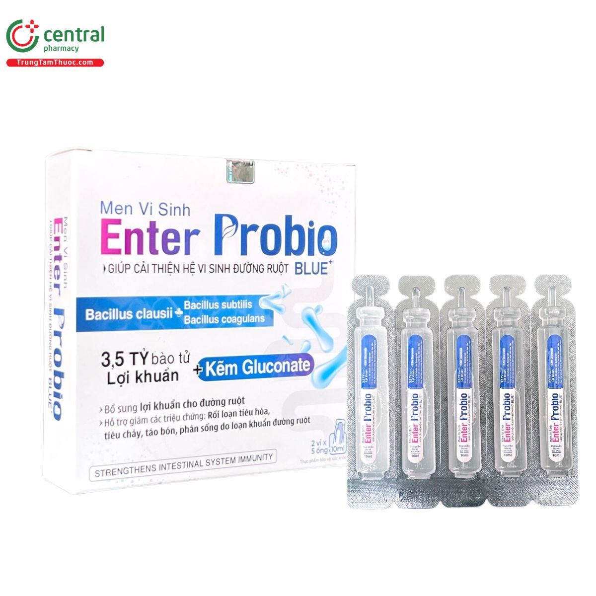 Men vi sinh Enter Probio Blue+ hỗ trợ cân bằng hệ vi sinh đường ruột