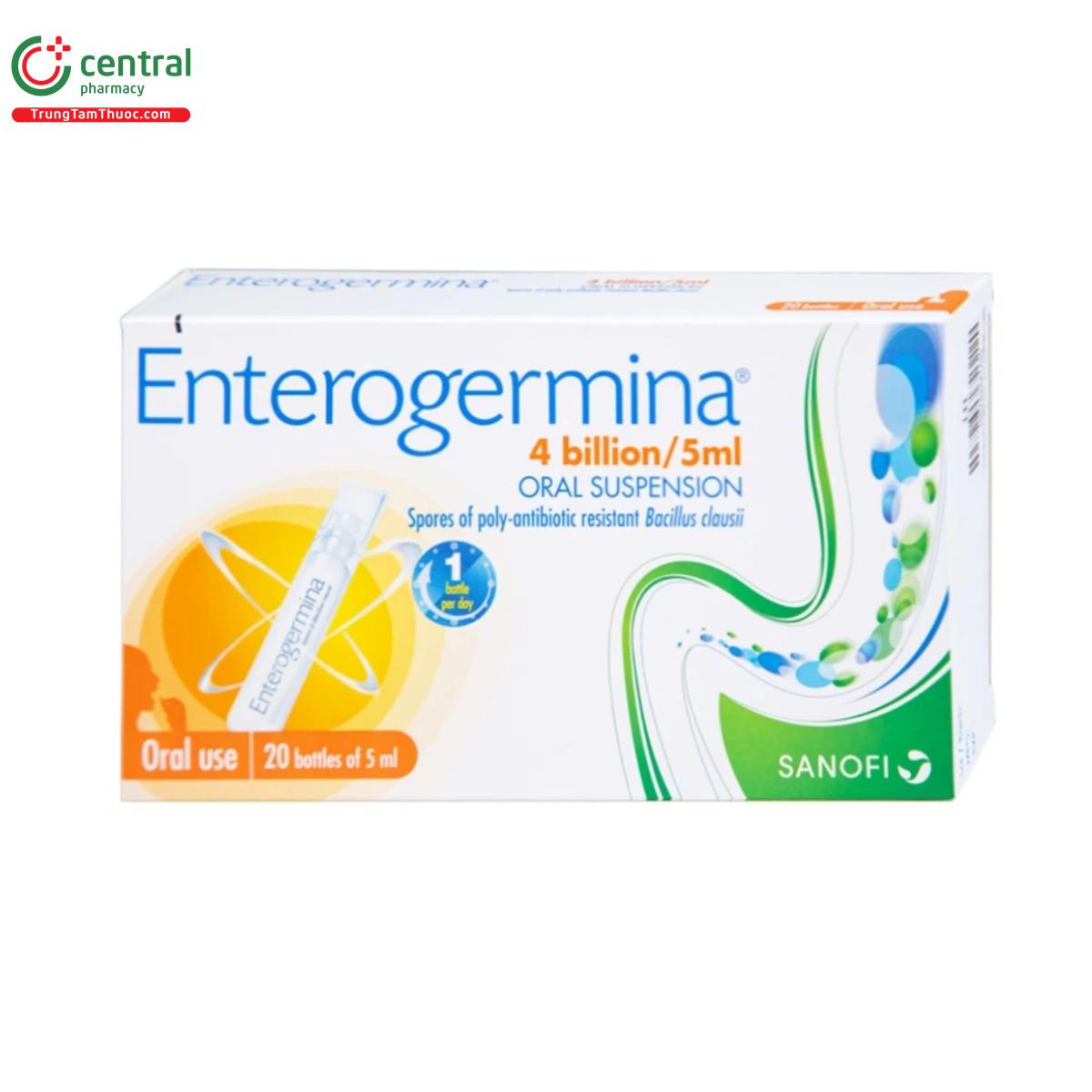 Men vi sinh Enterogermina 4 tỷ/5ml - Điều trị loạn khuẩn đường ruột