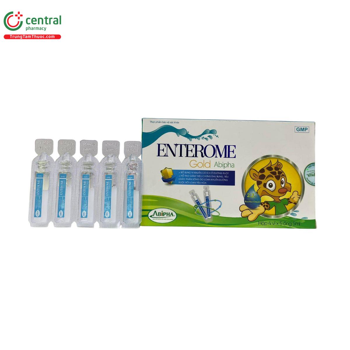 Thuốc Enterome Gold Abipha hỗ trợ bổ sung vi khuẩn có ích cho đường ruột