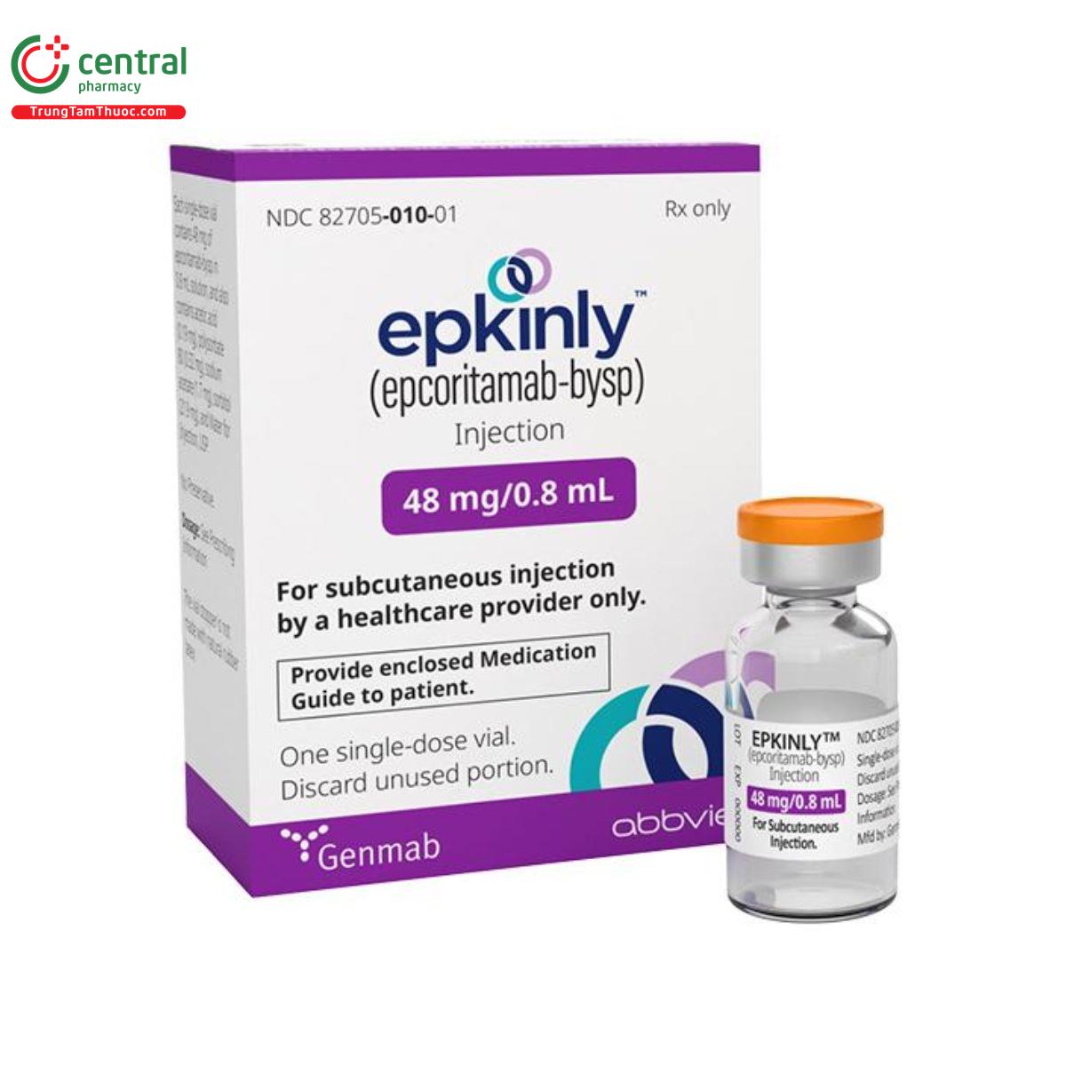 Thuốc Epkinly 48mg/0.8ml điều trị u lympho tế bào B, u lympho nang