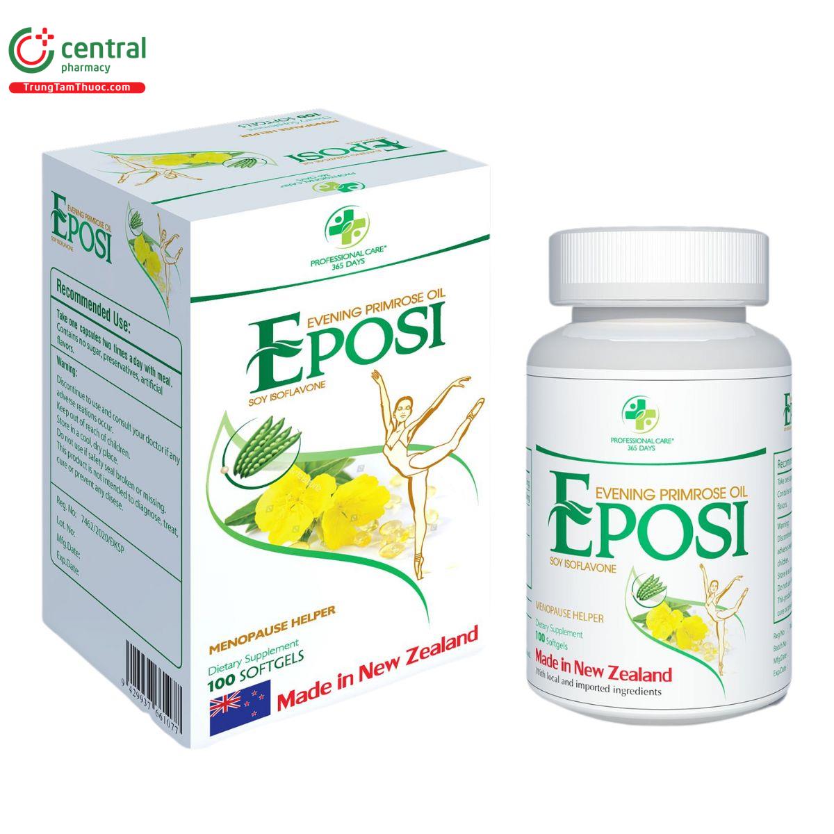 Thuốc Eposi Evening Primrose Oil - Hỗ trợ tăng cường nội tiết tố nữ