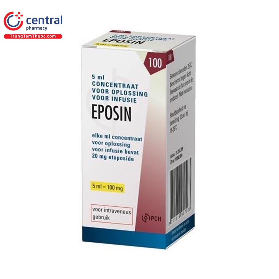 Thuốc điều trị ung thư Eposin 100mg/5ml: chỉ định và liều dùng