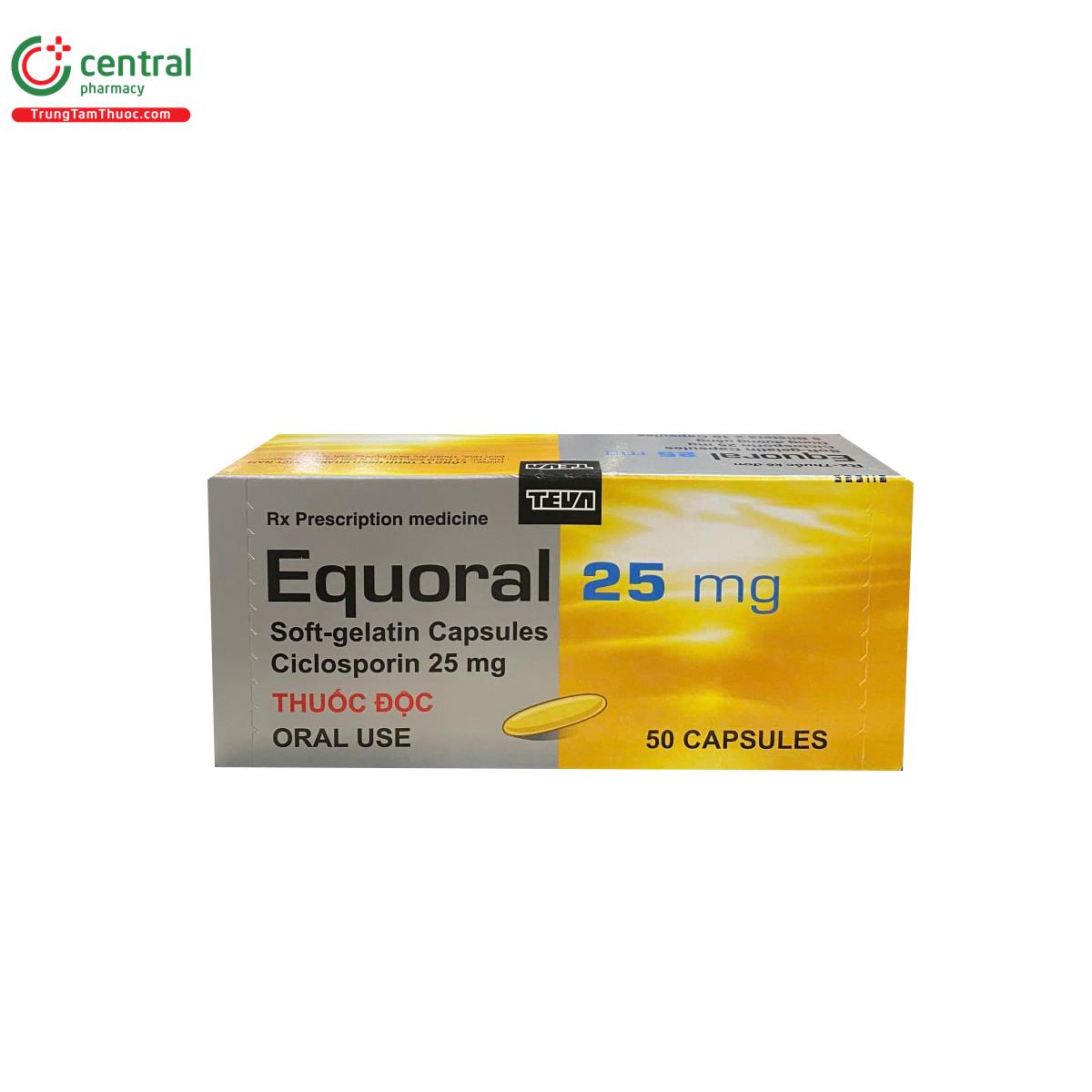 Thuốc Equoral 25mg - Phòng ngừa các phản ứng thải ghép sau phẫu thuật