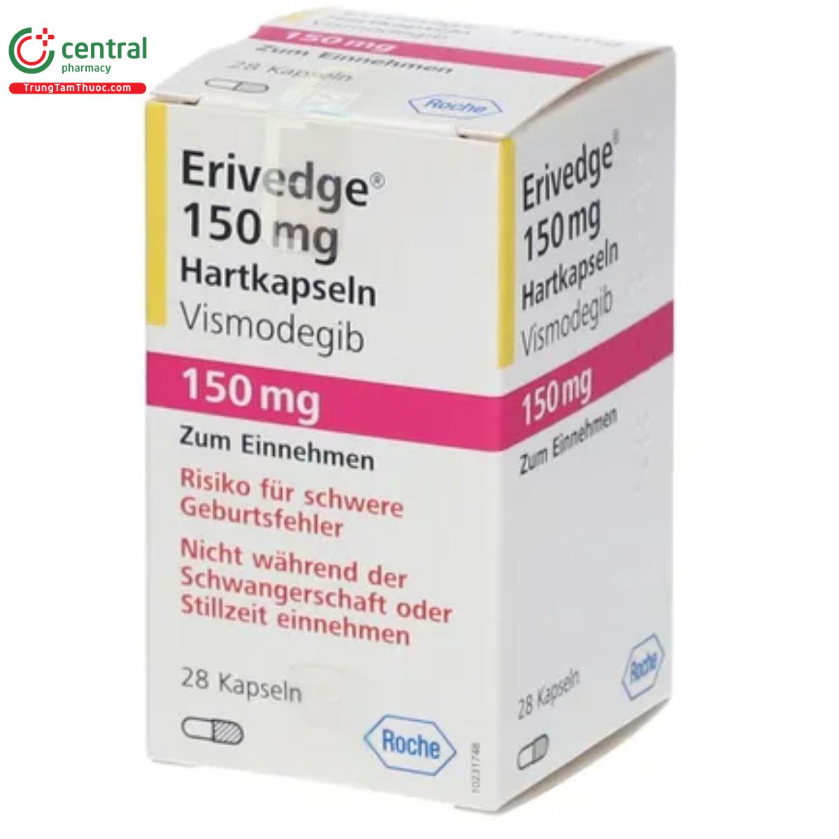 Thuốc Erivedge 150mg điều trị ung thư biểu mô tế bào đáy di căn
