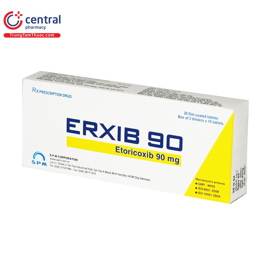 [CHÍNH HÃNG] Thuốc Erxib 90 - Điều trị các vấn đề về xương khớp