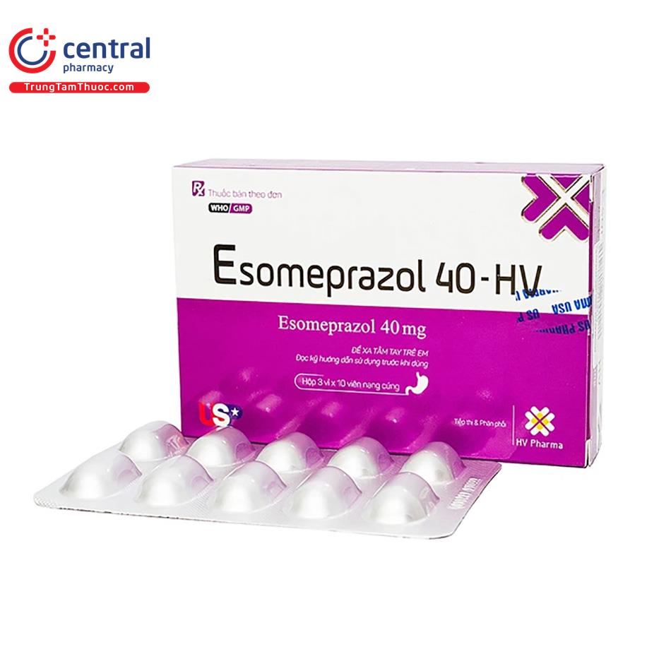 [CHÍNH HÃNG] Thuốc Esomeprazol 40-HV điều trị viêm loét dạ dày