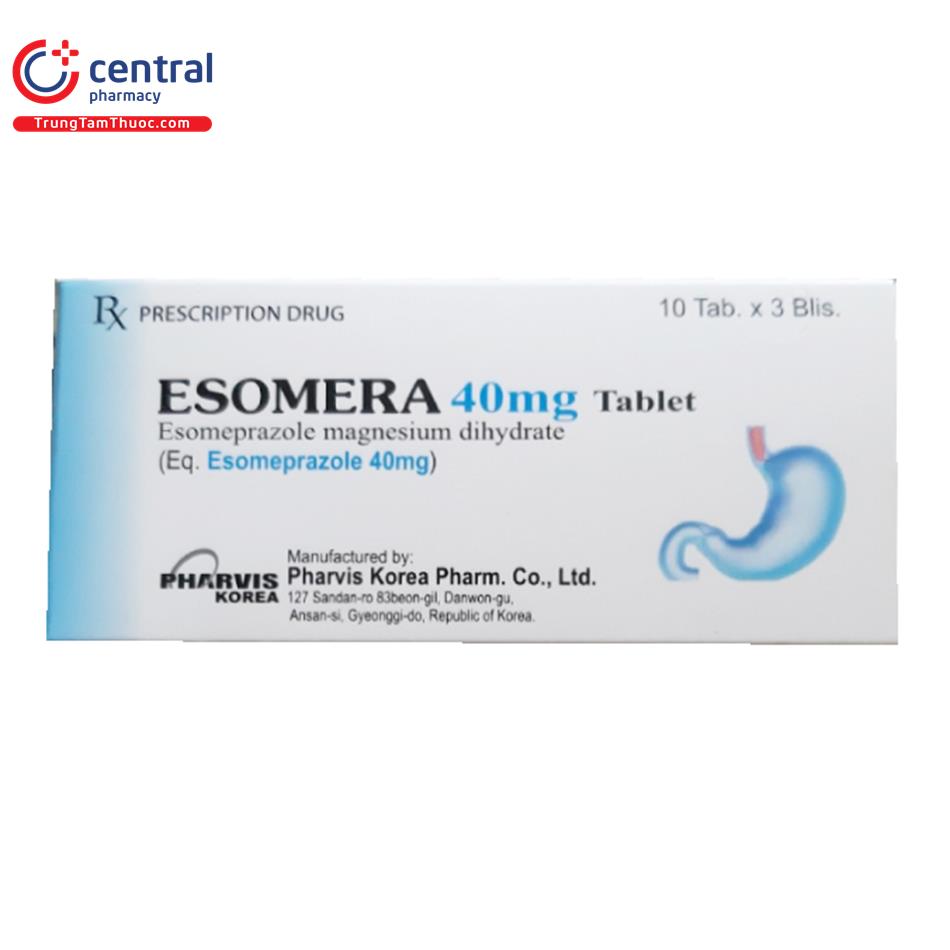 [CHÍNH HÃNG] Thuốc Esomera 40mg Tablet trị viêm loét dạ dày